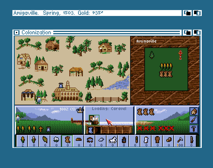 My Retrogaming Collection: Colonization (Amiga) – Old School Game Blog