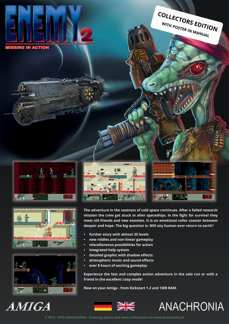 Amiga: The Collectors Edition of ENEMY 2: Missing in Action is ready ...