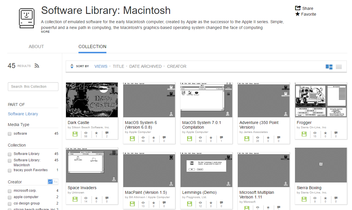 software library macintosh – Old School Game Blog