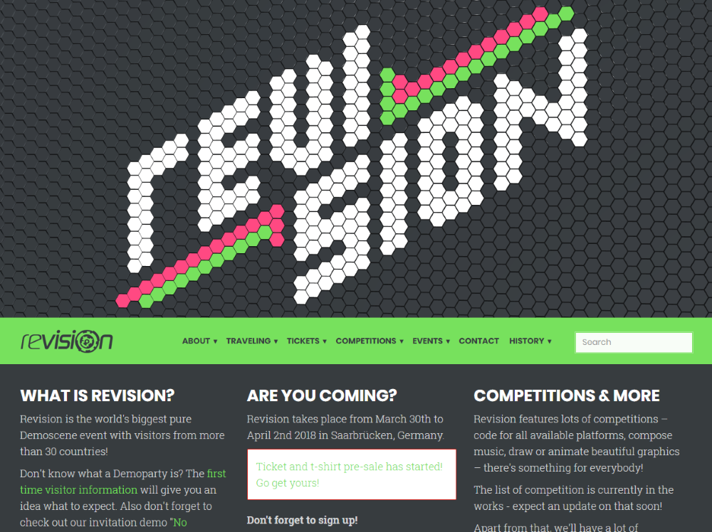 Wanted for Revision 2018: Compo Organizers – Old School Game Blog