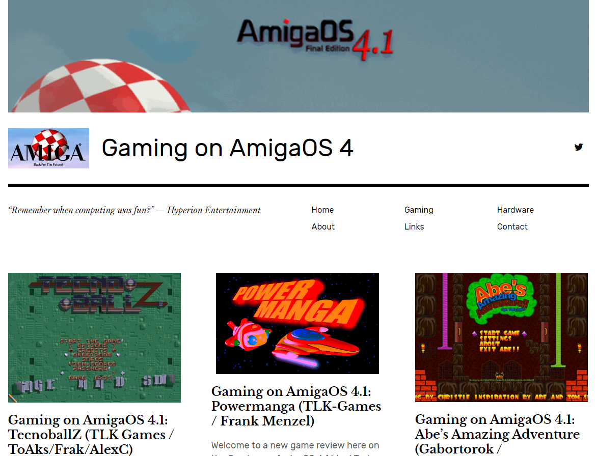 Gaming on AmigaOS 4.1: Several new reviews added! – Old School Game Blog