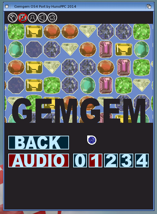Gaming on AmigaOS 4.1: GemGem (Pouf-Pouf Production / HunoPPC) – Old School Game Blog