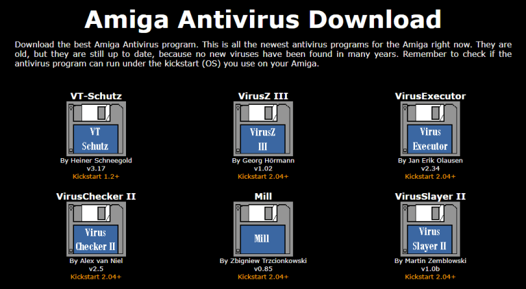 The Amiga Virus Help Team – Old School Game Blog